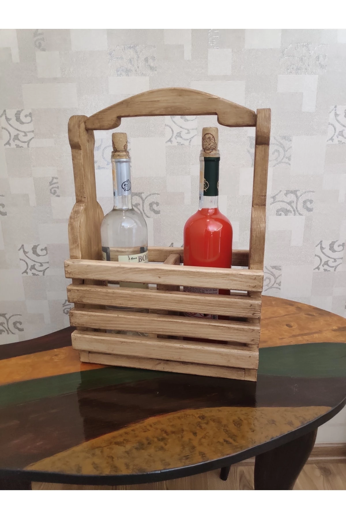 Ahşap Şaraplık Ve Içecek Standı Ikili Mini Bar Fiyat ve Özellikleri ...