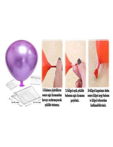 Balon Bağlama Klipsi Açılabilen (Balon Bağlama Aparatı) (50 Adet) Fiyat ... Balon Bağlama Klipsi Açılabilen (Balon Bağlama Aparatı) (50 Adet) Fiyat ...