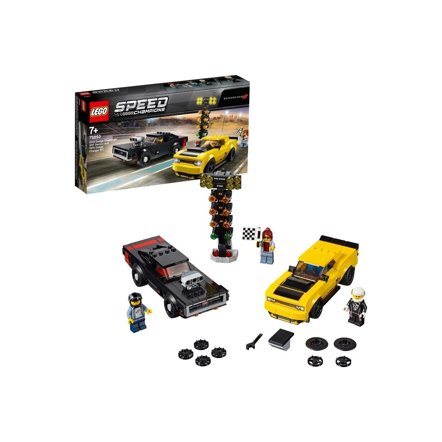LEGO Speed Champions 75893 2018 Dodge Challenger SRT Demon ve 1970 ...